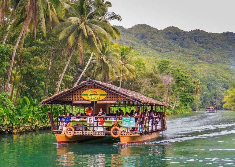 Bohol Loboc River Cruise – Lunch Buffet Floating Restaurant – kawasan ...